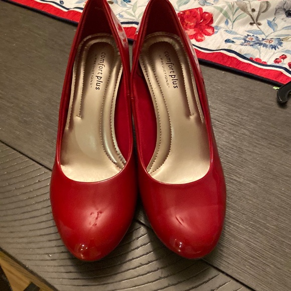 comfort plus by Predictions | Shoes | Comfort Plus Red Heels | Poshmark